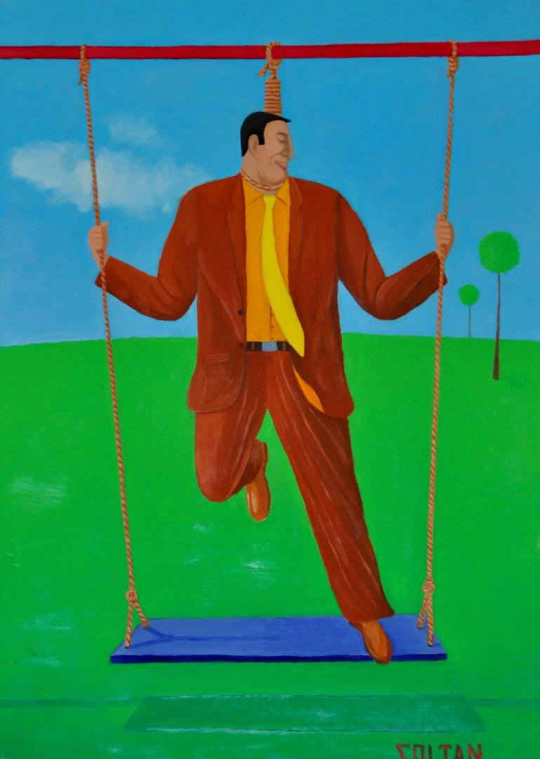 “Death and entertainment” Painting by Soltan Soltanli | Saatchi Art