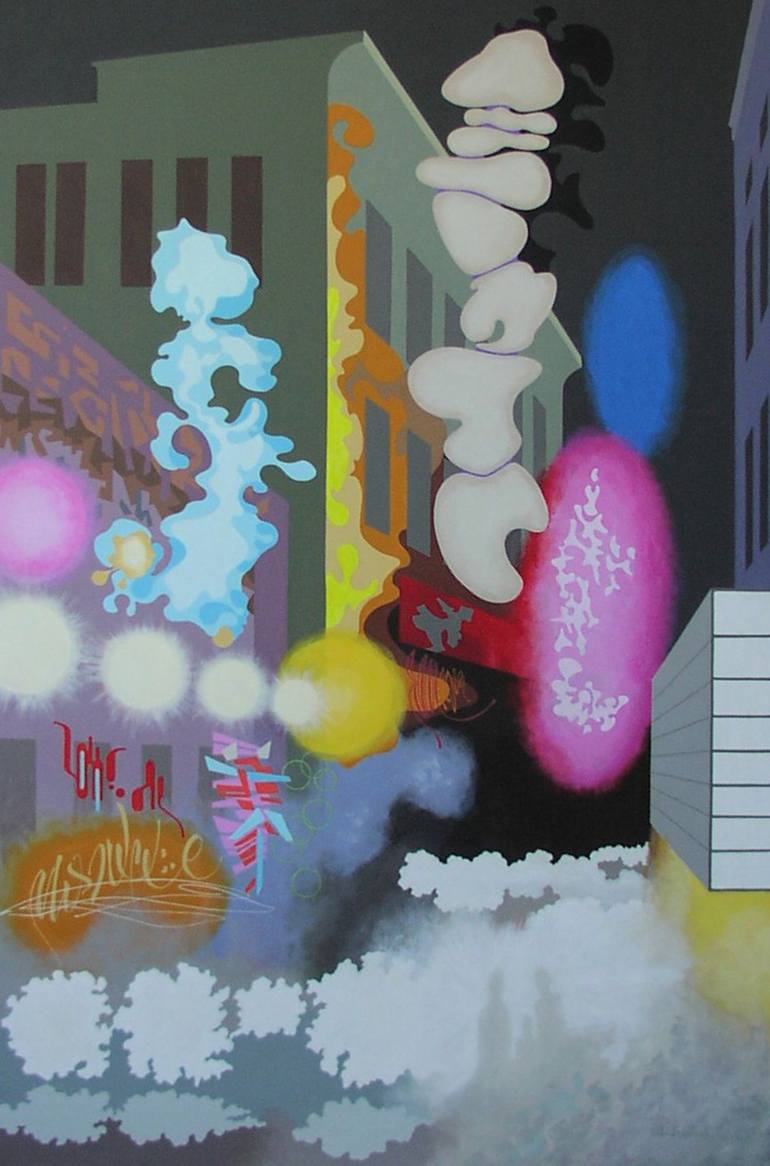 City Signs Painting by Steve Horan | Saatchi Art