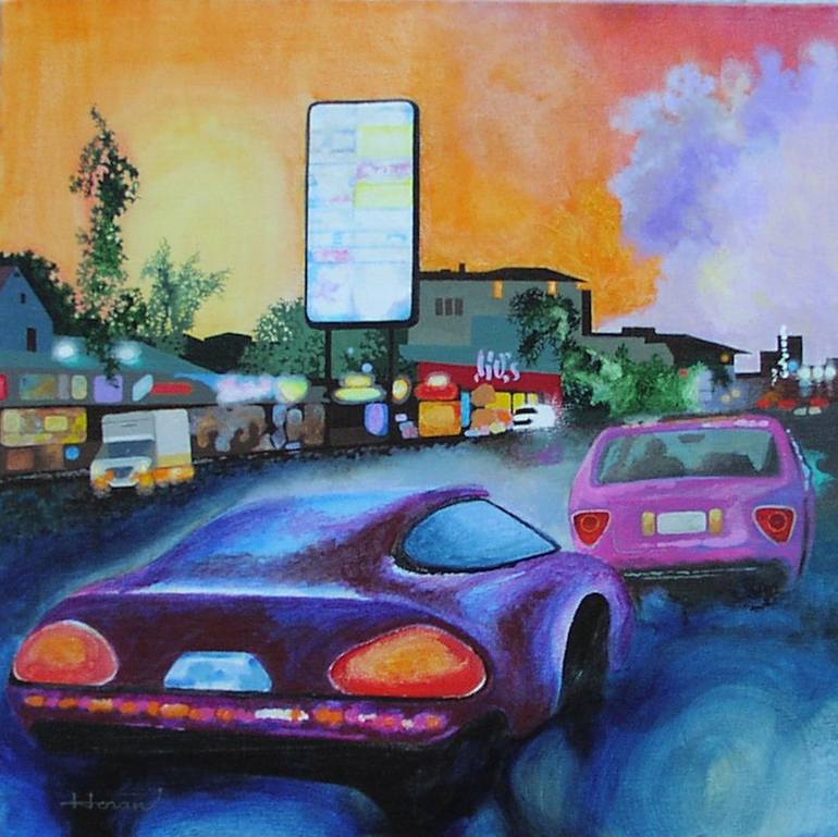 Sunset Strip Painting by Steve Horan | Saatchi Art