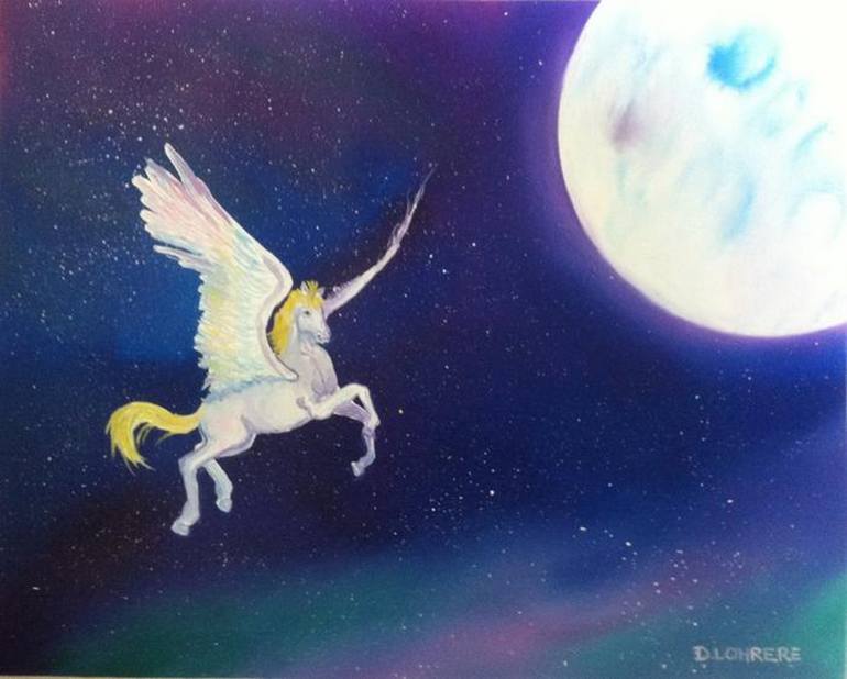 Flying Horse Painting by Debra Lohrere | Saatchi Art