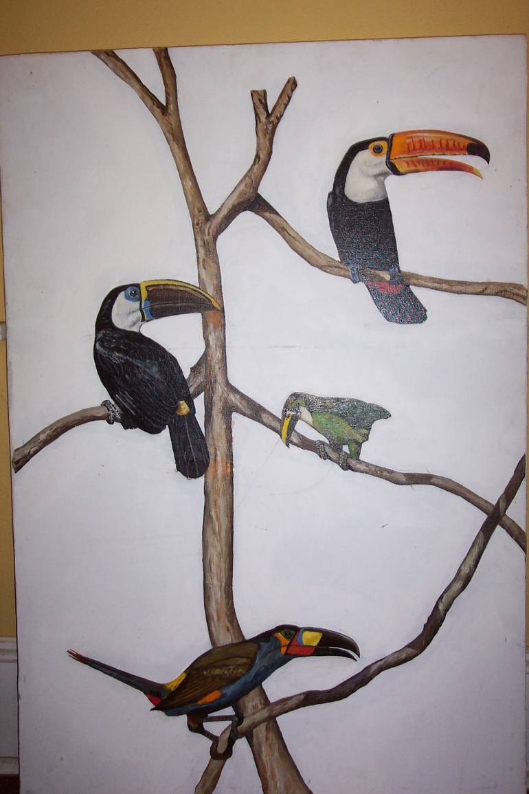 Toucans Painting by James Guttschall | Saatchi Art