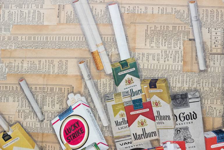 Nicotine Dreams Collage by Glen Gauthier | Saatchi Art