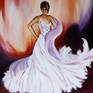 Flamenco Dancer Painting by Indira Mukherji | Saatchi Art