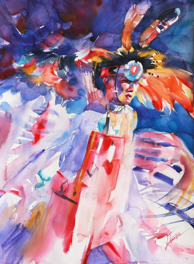 The Whirlwind Spirit Painting by Lyudmila Tomova | Saatchi Art