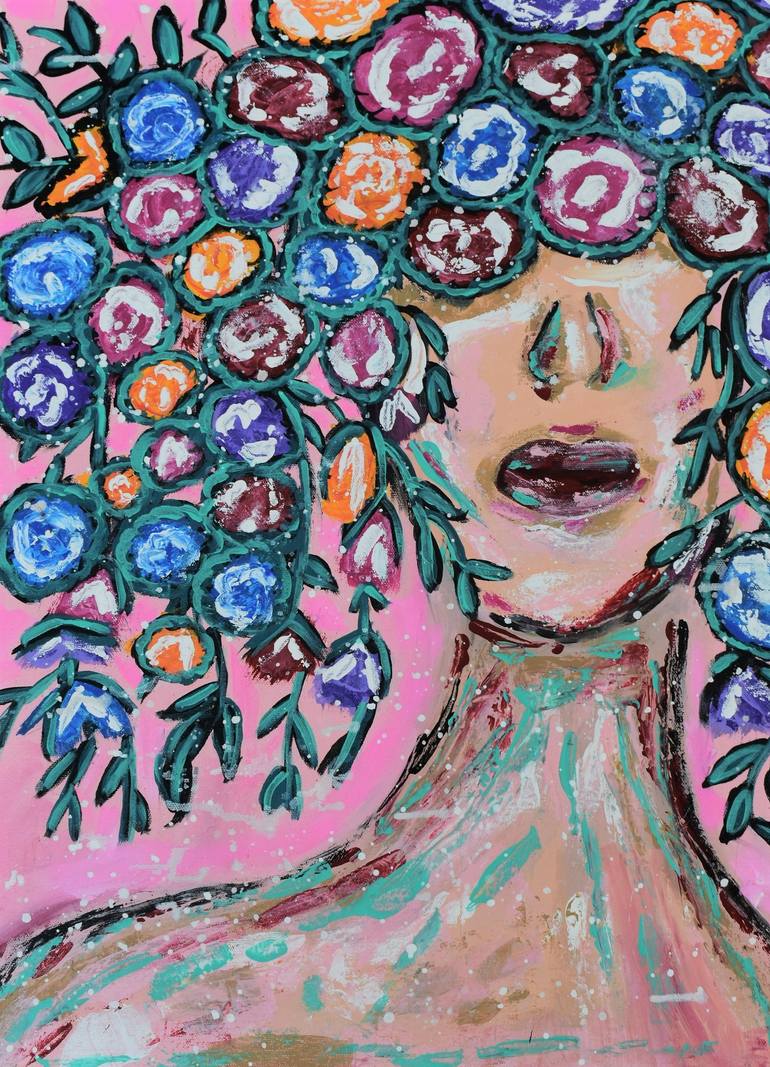 Dame Le Fleur Painting by Elizabeth Dawson | Saatchi Art