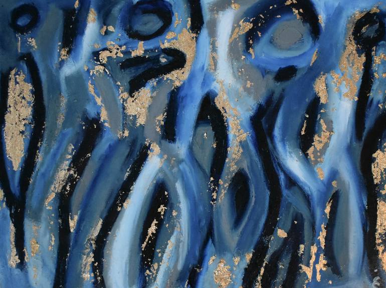 Obscure Gold Painting by Elizabeth Dawson | Saatchi Art