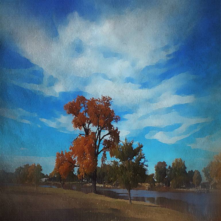 Lakeside Dream Painting by Megan Yoon | Saatchi Art