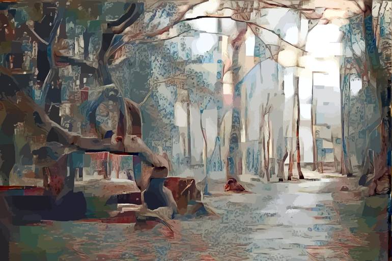 Deep Wood 2 Painting by Freeman Ng | Saatchi Art