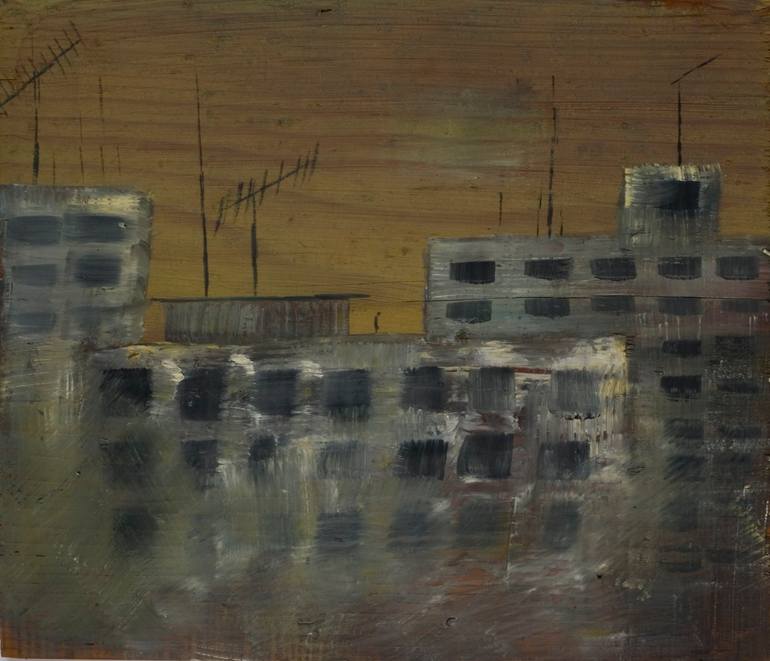 urban landscape Painting by amnon Y | Saatchi Art