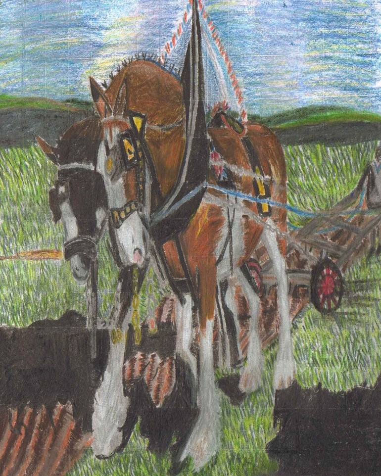 slow and steady Drawing by Paula Bettam | Saatchi Art