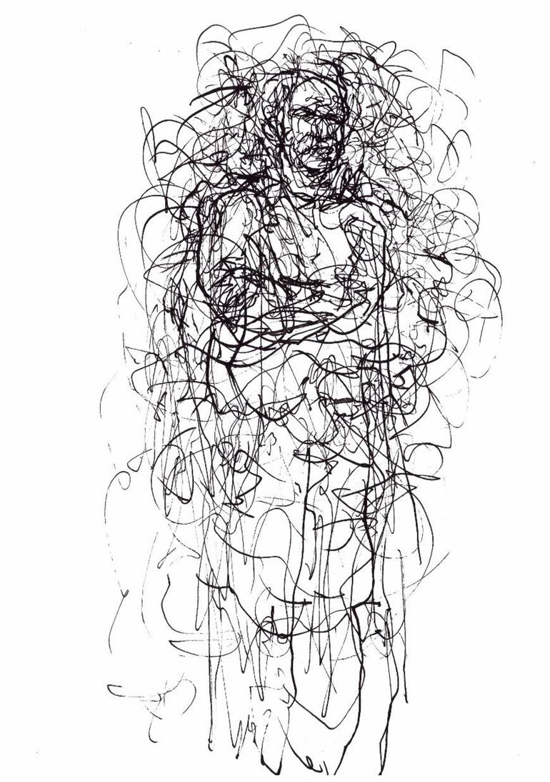 Static Figure Drawing by Oscar Santis | Saatchi Art