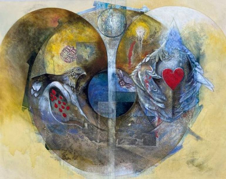 Hawk, Heart and Grouse Painting by Bruce Cull | Saatchi Art