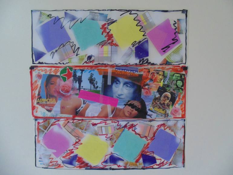 Homage to Marcel Duchamp Collage by Jim Cortesos | Saatchi Art