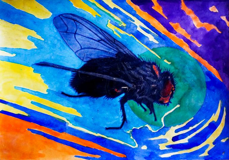fly around the world Painting by seyjo seyjo | Saatchi Art