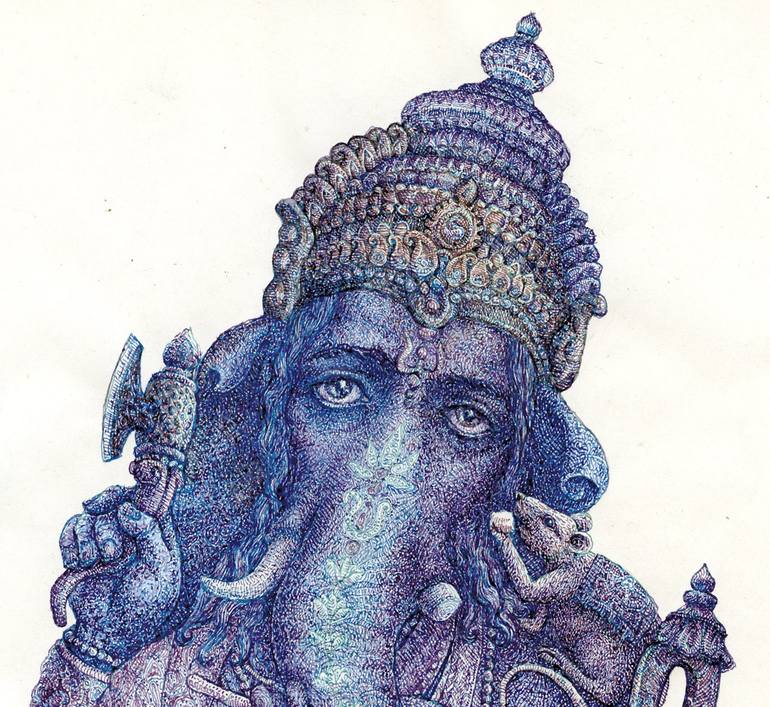 Ganesha / fragment Drawing by Vasiliy Gorbachev | Saatchi Art