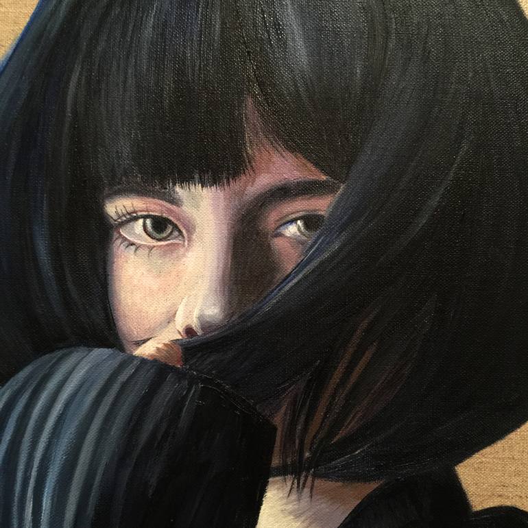 Black Bob Portrait Painting by caroline towning | Saatchi Art