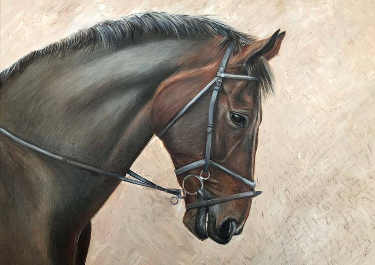 Contemporary Horse Painting- Horse Art Painting by caroline towning ...
