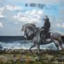Horse On Beach Painting by caroline towning | Saatchi Art