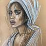 Sumaya Drawing by Leysan Khasan | Saatchi Art