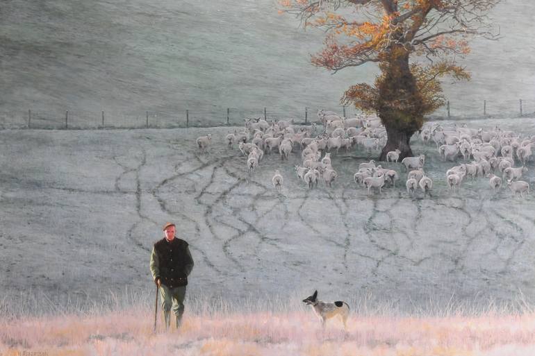 Frosty Morning Painting by Harry Robertson | Saatchi Art