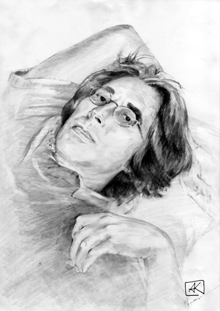 Für Dich | Drawing by >>> Alevtina Kaden - Kolesnikova | Saatchi Art