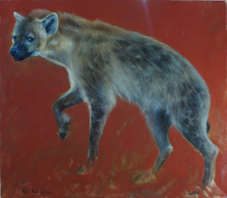 Hyena Painting by Elena Petrova | Saatchi Art