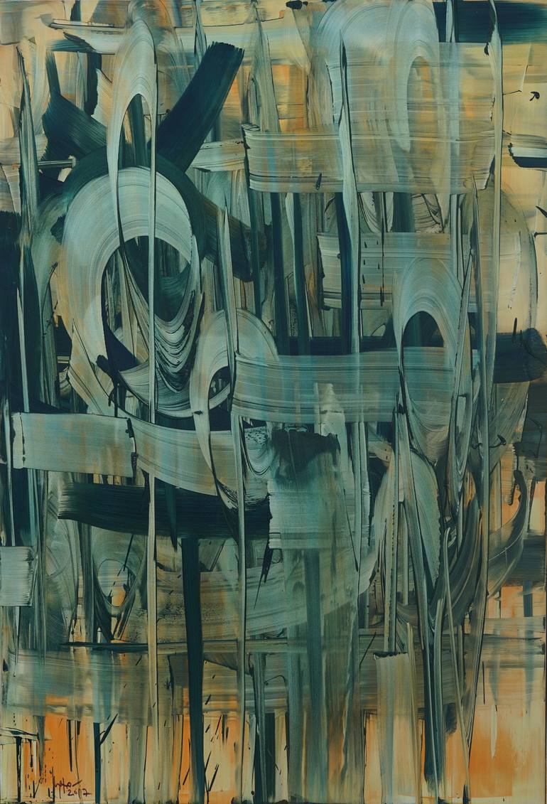 Structure 1 Painting by Le Nam Tran | Saatchi Art