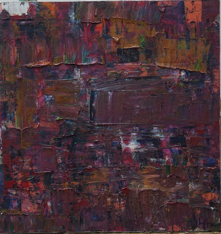 Basalt Red Soil Painting by Le Nam Tran | Saatchi Art