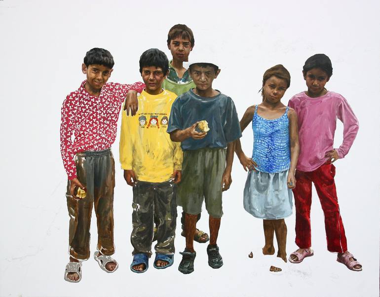 stories from the streets / sold Painting by Daniel Brici | Saatchi Art