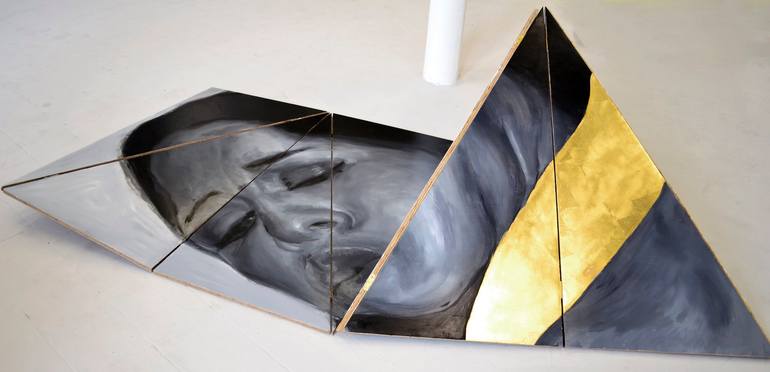 The Spear of Gold Painting by Alberto Torres Hernandez | Saatchi Art