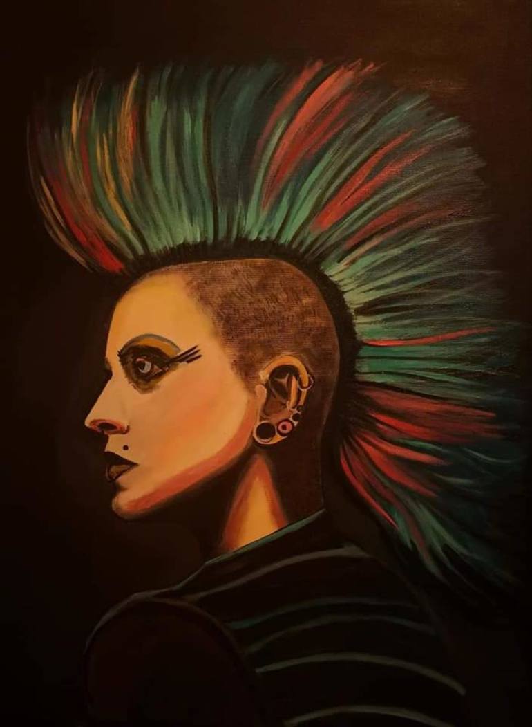 Neo Punk Attitude Painting by Dulea Daniel | Saatchi Art
