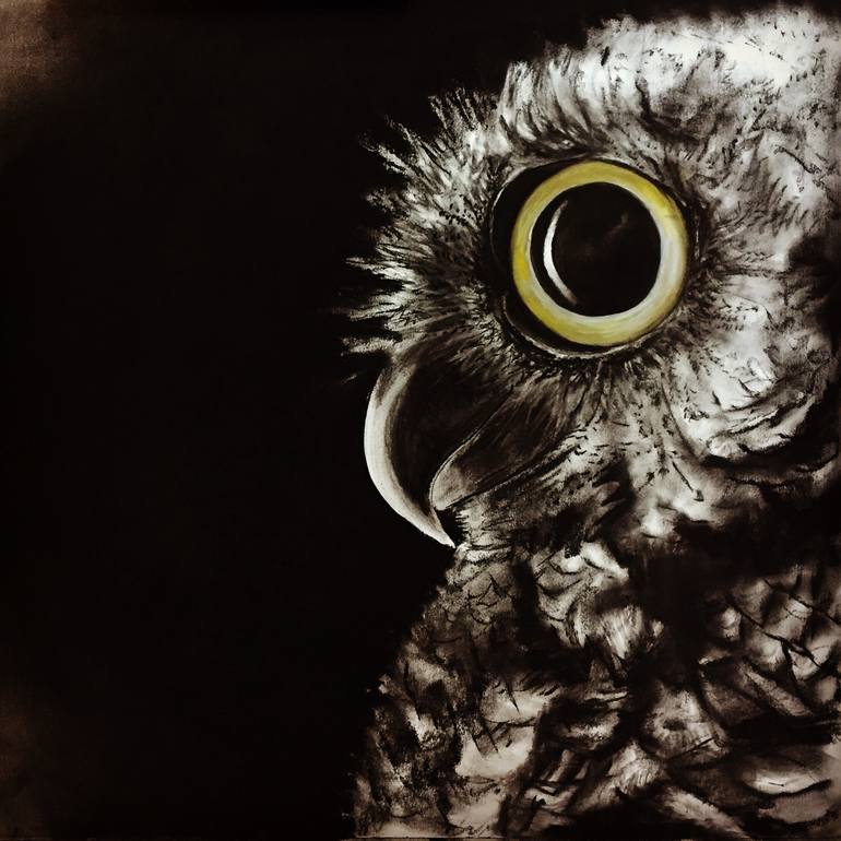 Golden Eye Drawing by Shani White | Saatchi Art