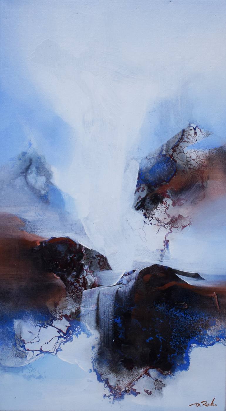 Among the mountains Painting by David Rosh | Saatchi Art