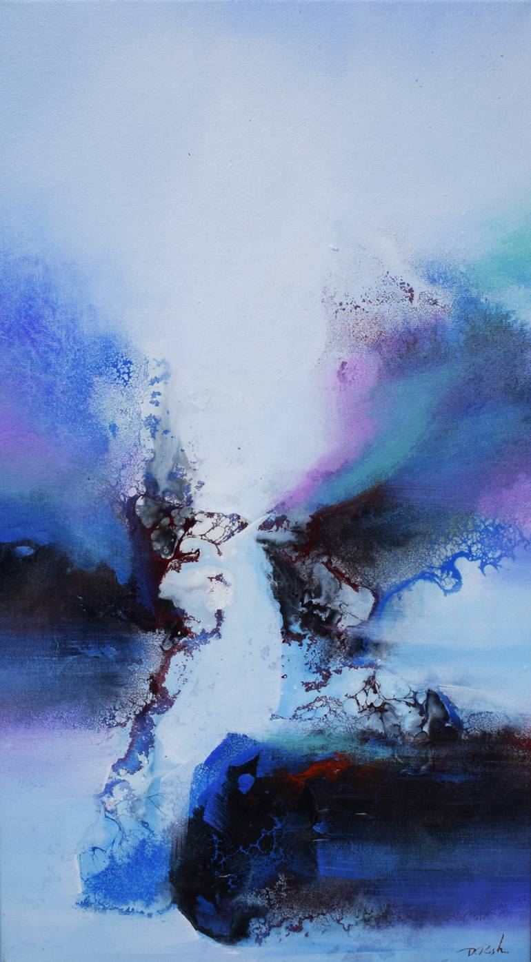 Rhapsody in Blue II Painting by David Rosh | Saatchi Art