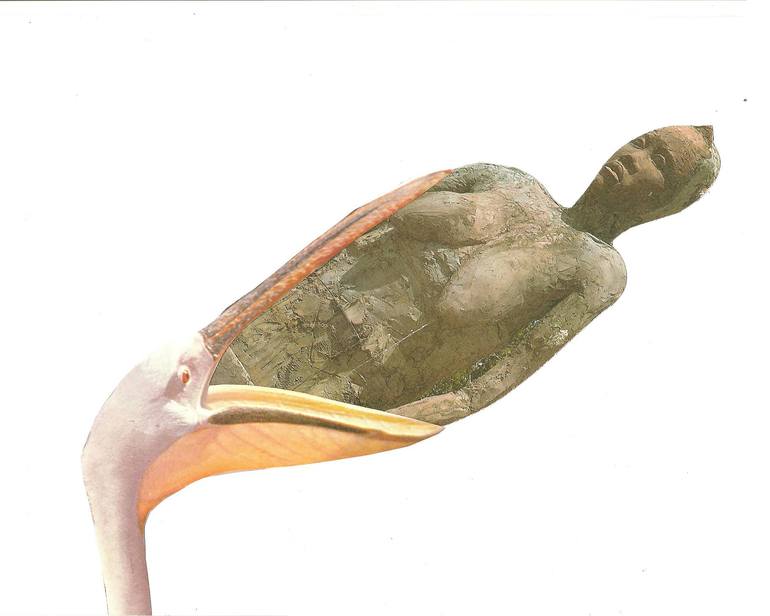 Animal &Human Collage by Vanesa Piñeiro | Saatchi Art