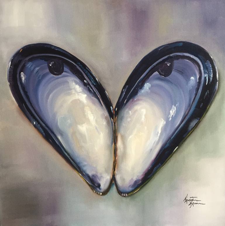 Mussel Painting by Kristine Kainer | Saatchi Art