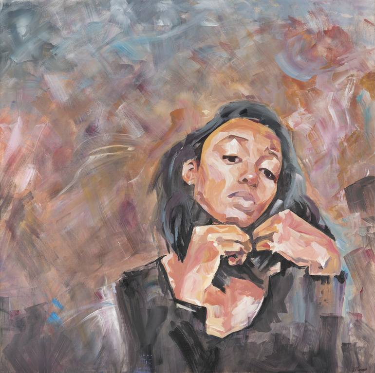 Self Portrait Painting by Samira Addo | Saatchi Art
