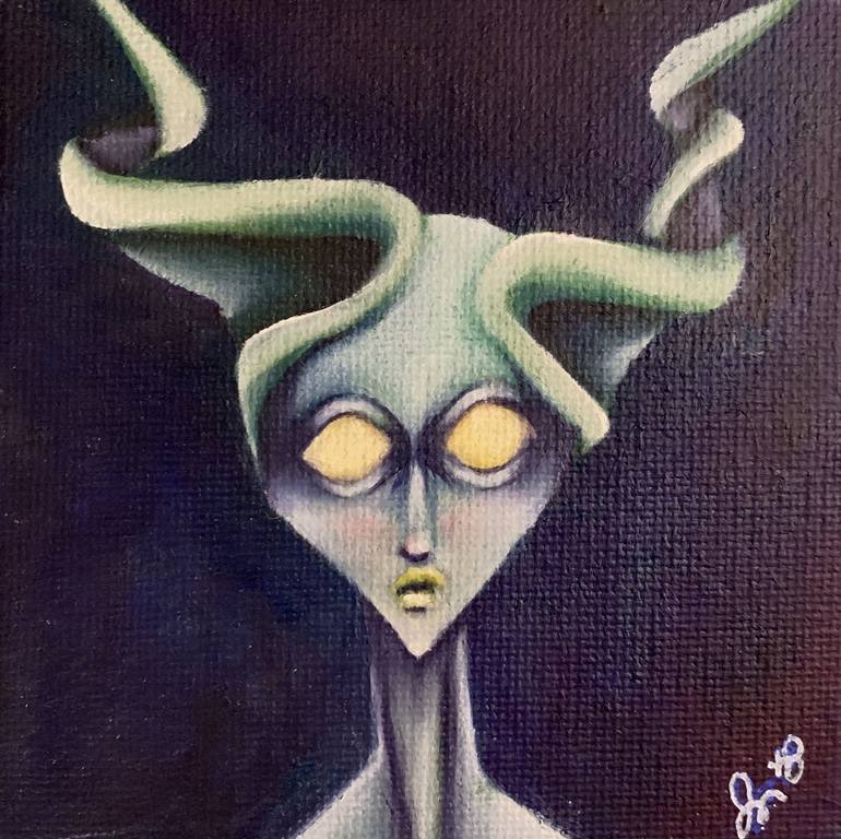 Mother Alien Painting by Jaye Jones | Saatchi Art