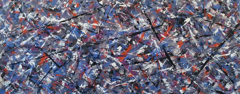 Abstract Modern ACRYLIC PAINTING on CANVAS by M.Y. Painting by Max ...