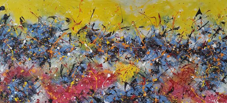 Abstract Modern ACRYLIC Painting on CANVAS by M. Y. Painting by Max ...