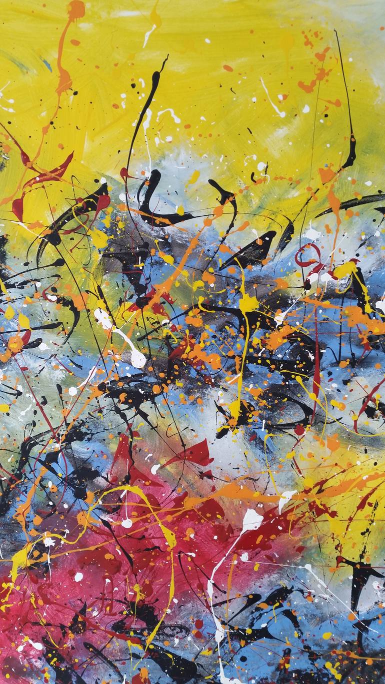 Abstract Modern ACRYLIC Painting on CANVAS by M. Y. Painting by Max ...