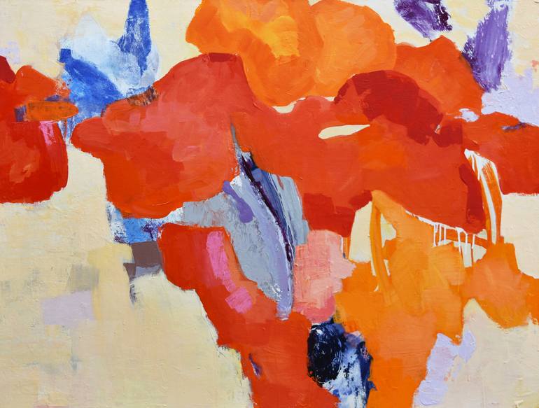 Yearning For Poppies Painting by Suzanne Budd | Saatchi Art