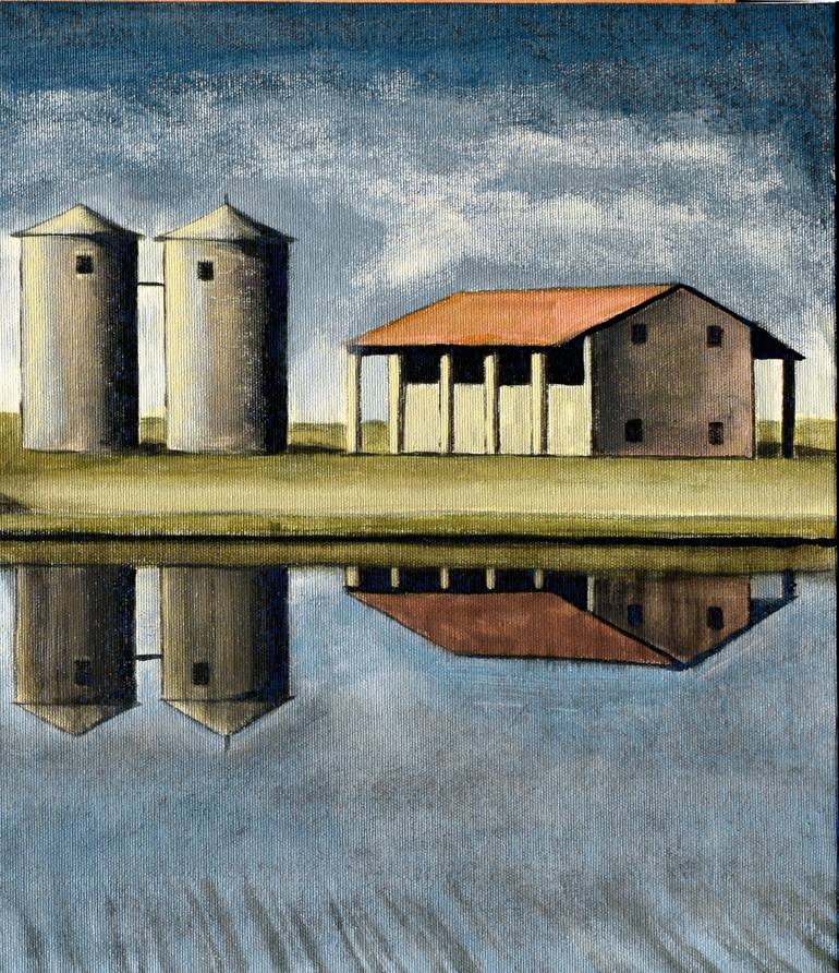 NORTHERN ITALY LANDSCAPE Painting by Andrea Vandoni | Saatchi Art