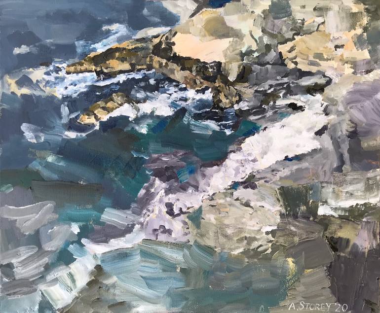 Croatian Coast Painting by Andrew Storey | Saatchi Art