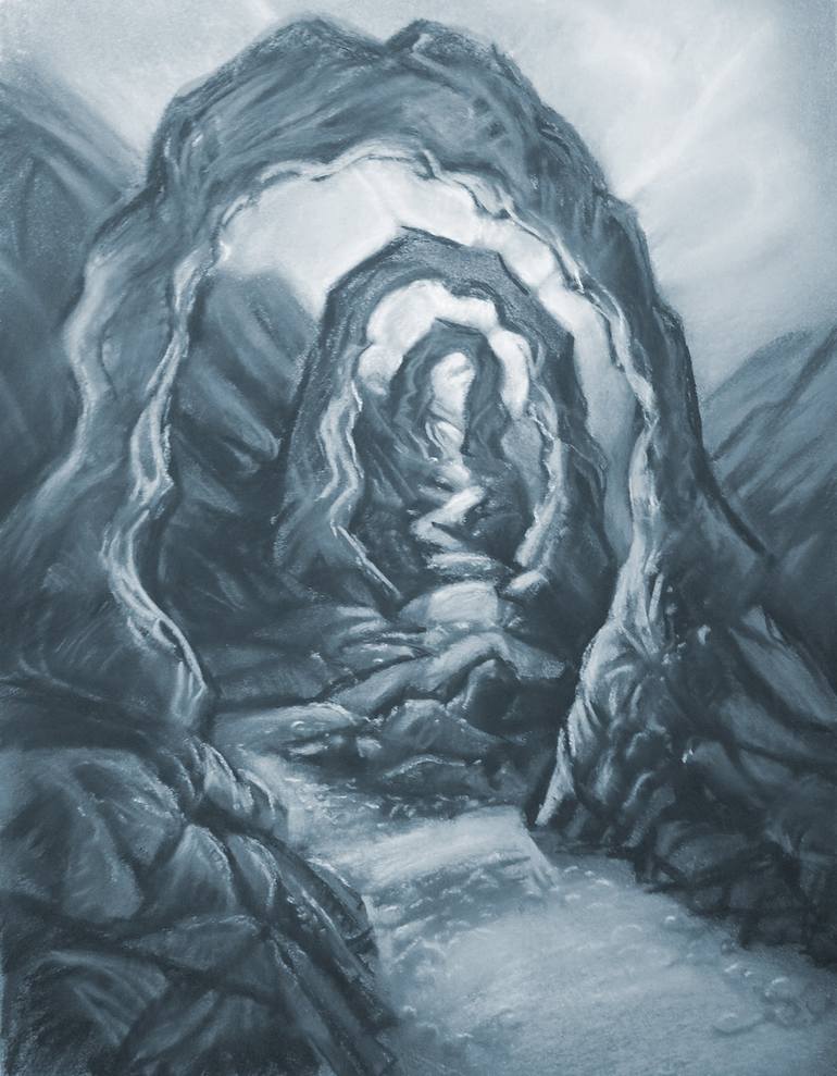 Pathway Drawing by Kent Looft | Saatchi Art