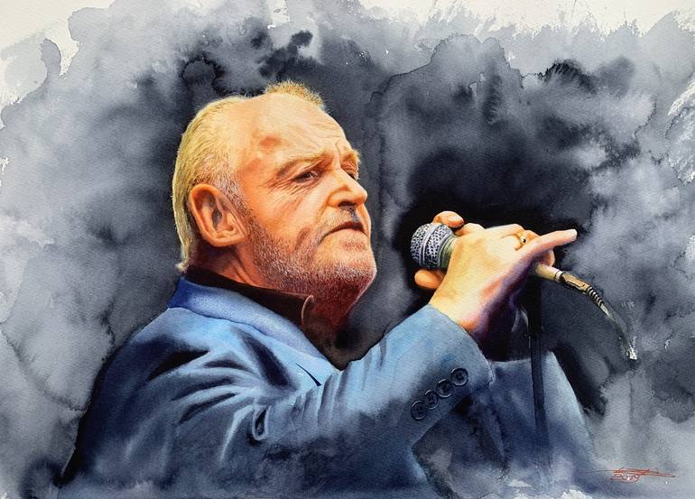 Joe Cocker Painting by Igor Dubovoy | Saatchi Art