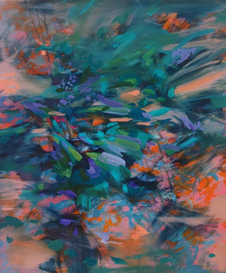 Floral Storm Painting by Macha Gorodilov | Saatchi Art