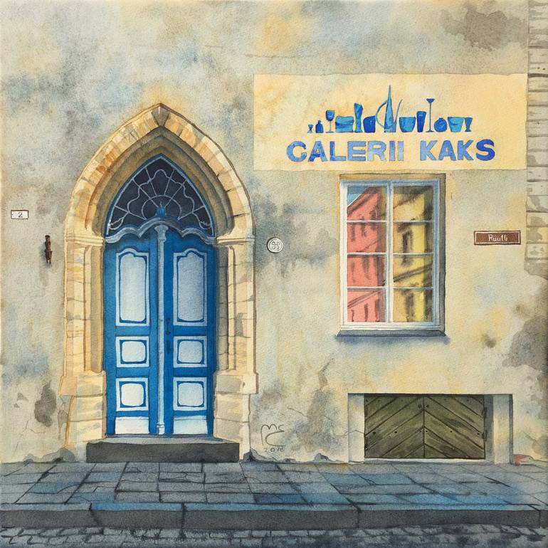 The Galerii Kaks, Tallinn. Painting by Eleanor Mill | Saatchi Art