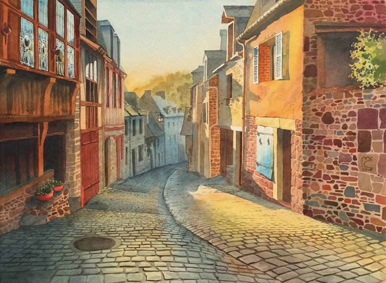 Dinan. France Painting by Eleanor Mill | Saatchi Art