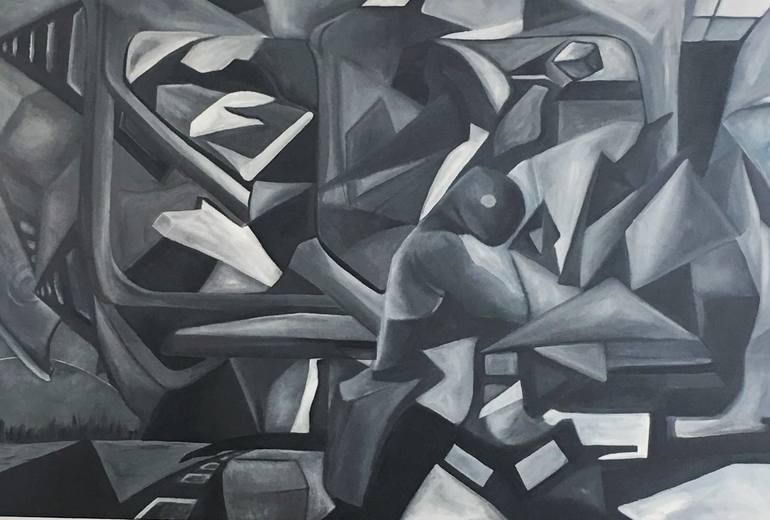 The Last Train Painting by Matthew Wolf | Saatchi Art